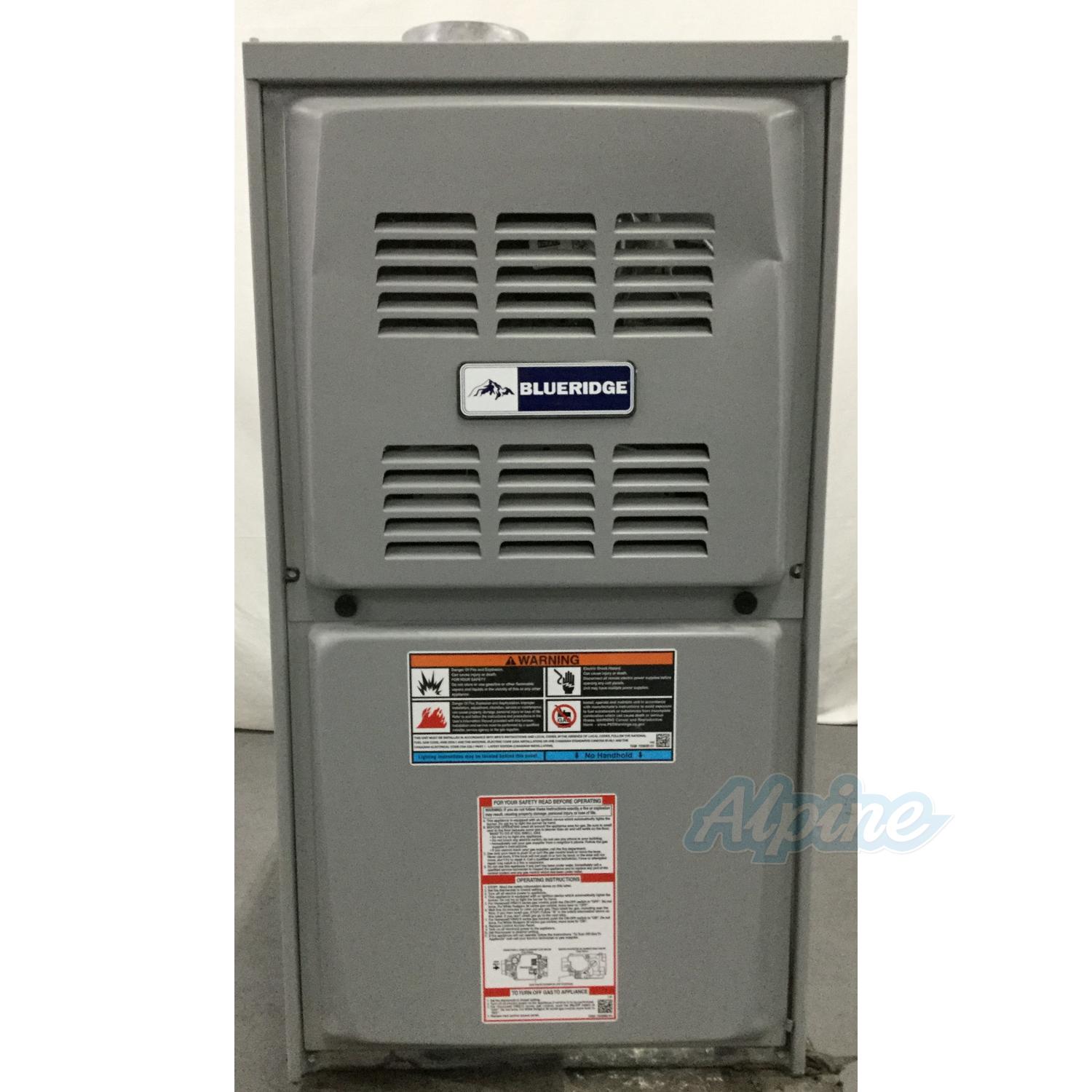 Blueridge BG801UH090BP16 (Item No. 650488) 90,000 BTU Furnace, 80% ...