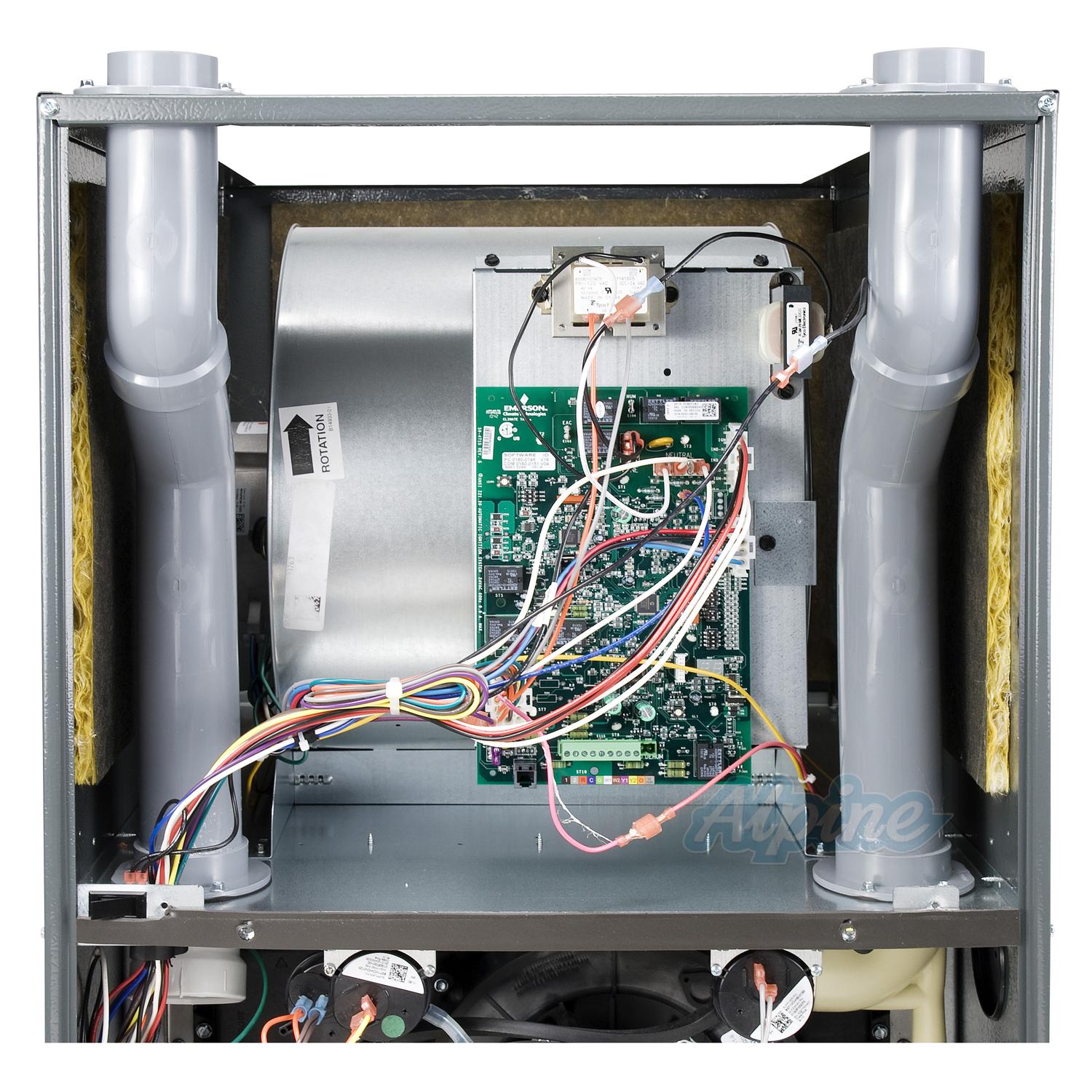 Goodman GCVC91155DX 115,000/80,000 BTU Furnace, 93% Efficiency, 2-Stage ...