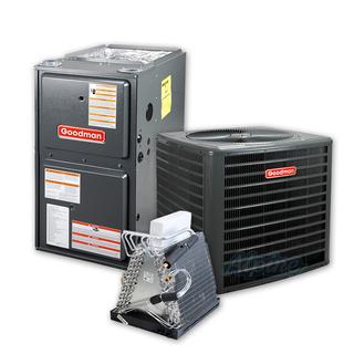 Goodman GSZ140241-GMVC960603BN-CAUF3636B6 2 Ton 60,000 BTU 14.5 SEER 96 ...