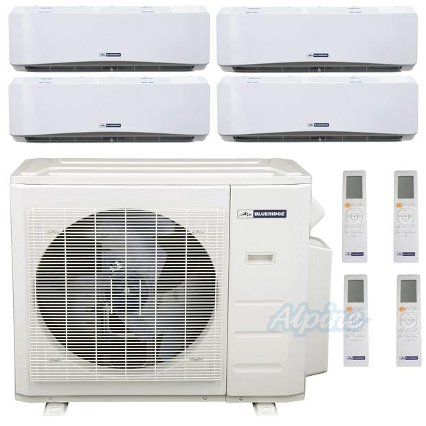 Blueridge BMM36HH21-9W-9W-9W-9W 36,000 BTU (3 Ton) 4-Zone 21 SEER2 ...