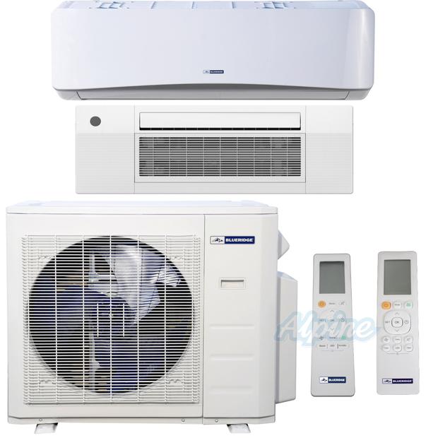 Blueridge BMM1822-6W-12C2 18,000 BTU (1.5 Ton) 2-Zone 21 SEER2 Inverter ...